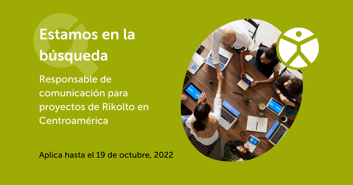 Vacante: responsable de comunicación para proyectos de Rikolto en ...
